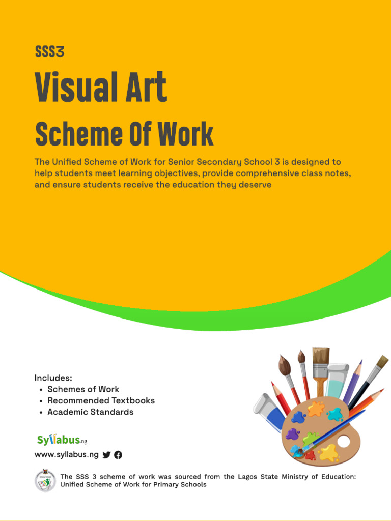 SSS3 Visual Arts Scheme of Work | PDF | The Arts | Drawing