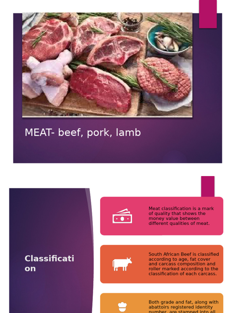 South African Meat Classification Guide | PDF | Meat | Beef