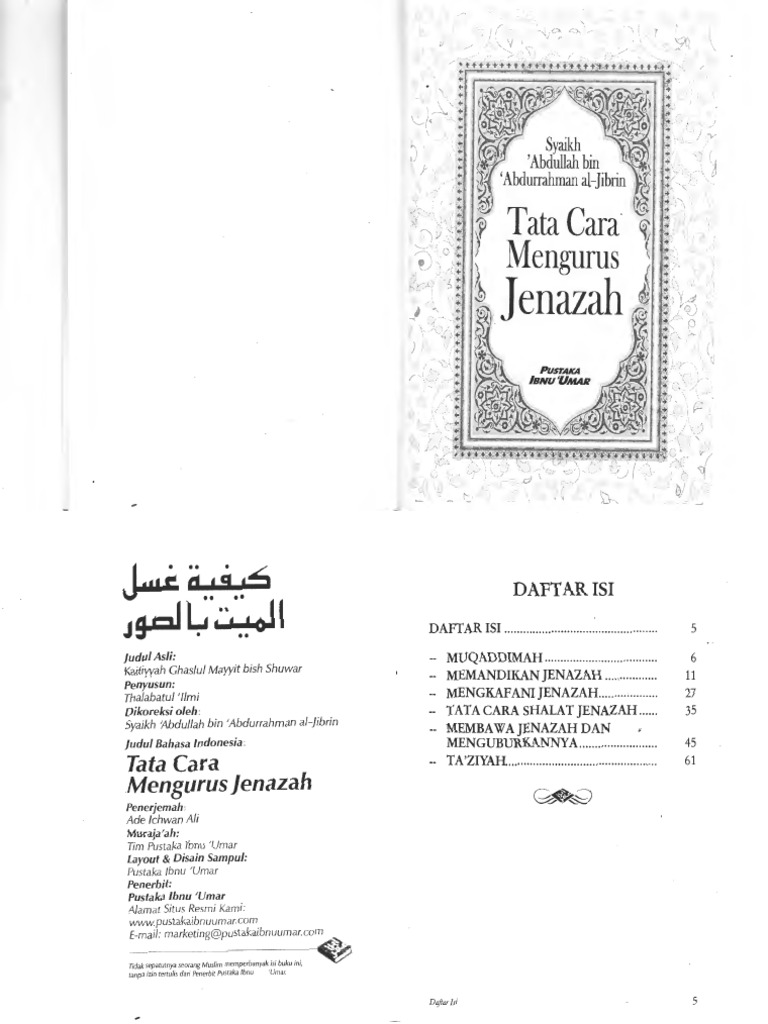 Tata Cara Mengurus Jenazah | PDF