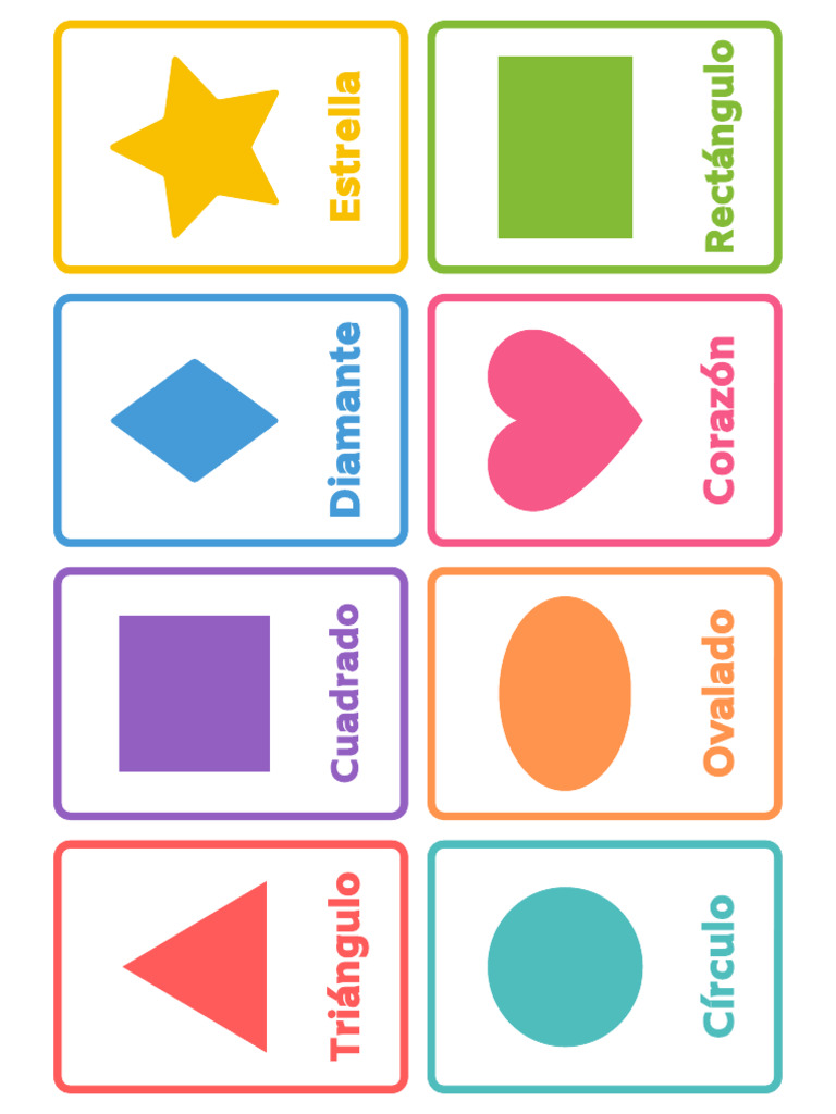 Flash Cards Figuras | PDF