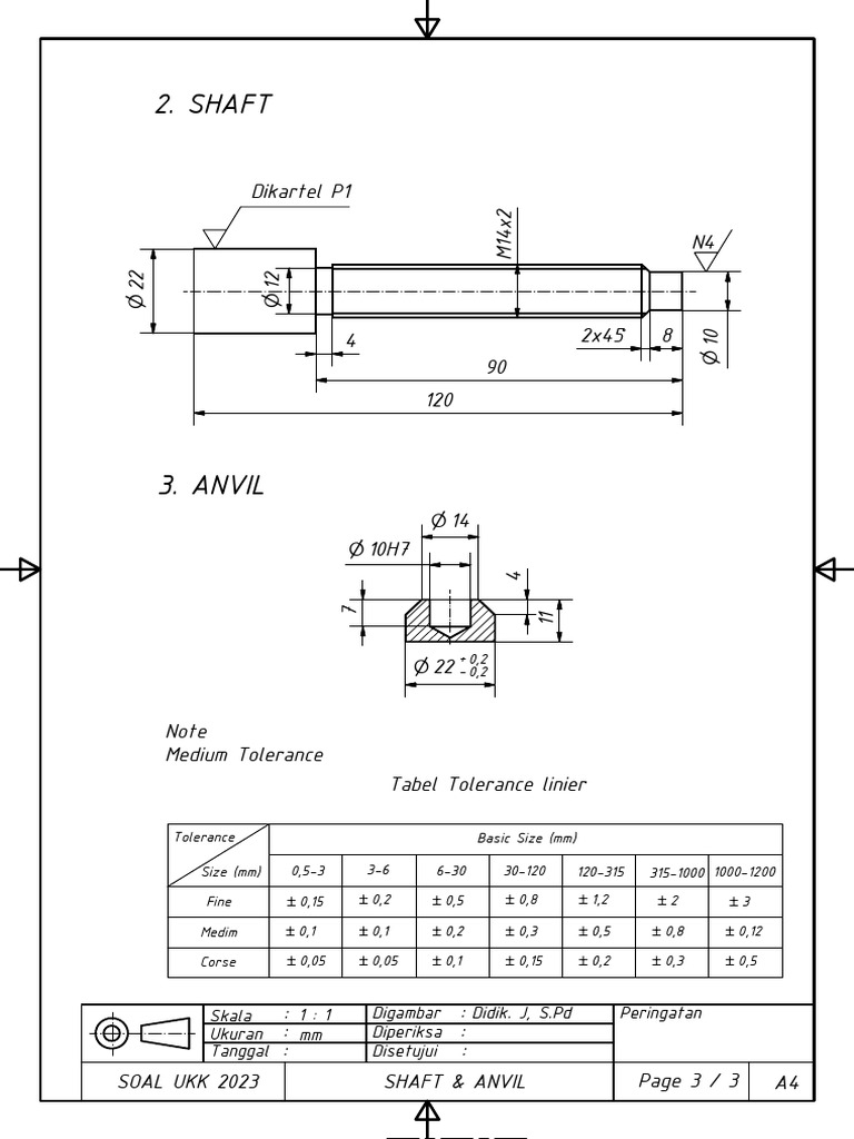 Part Shaft & Anvil | PDF