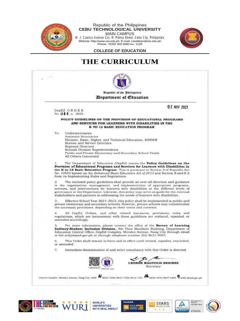 CTU-Header-Footer-CurriculumClass-Record-Grading-System | PDF