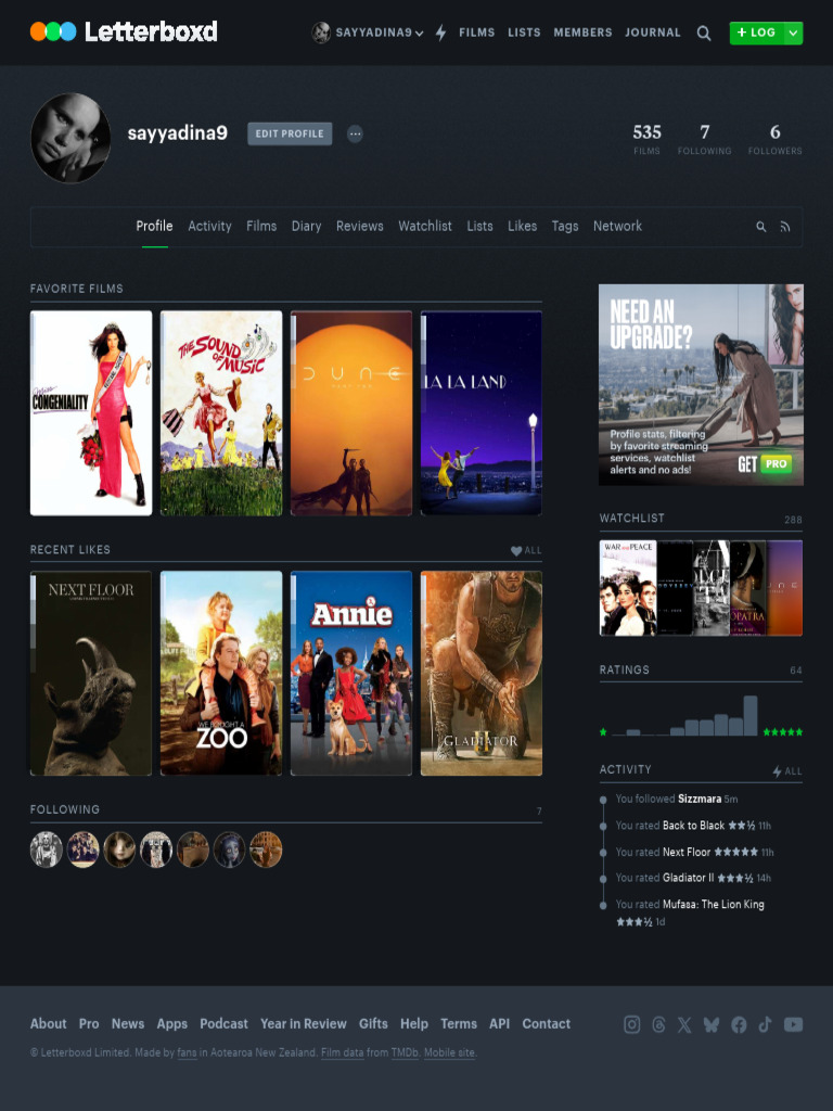 Sayyadina9's Profile - Letterboxd 3 | PDF | Online Services | Web 2.0