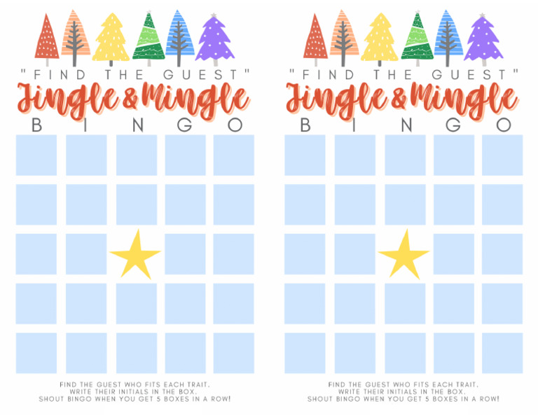 Bingo Card Template EDITABLE | PDF
