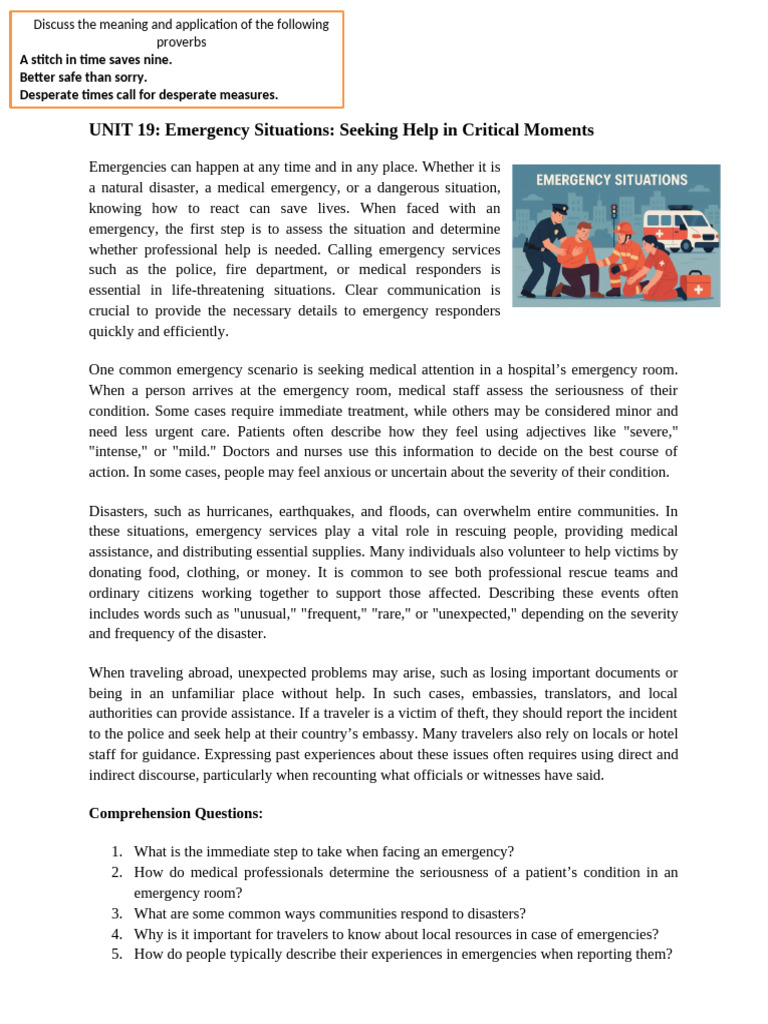Combat Stress in Emergencies | PDF | Emergency | Emergency Department