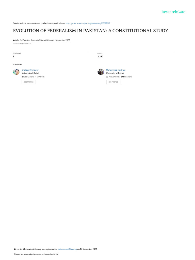 Evolution of Constitutional Federalism CSC | PDF | Government ...