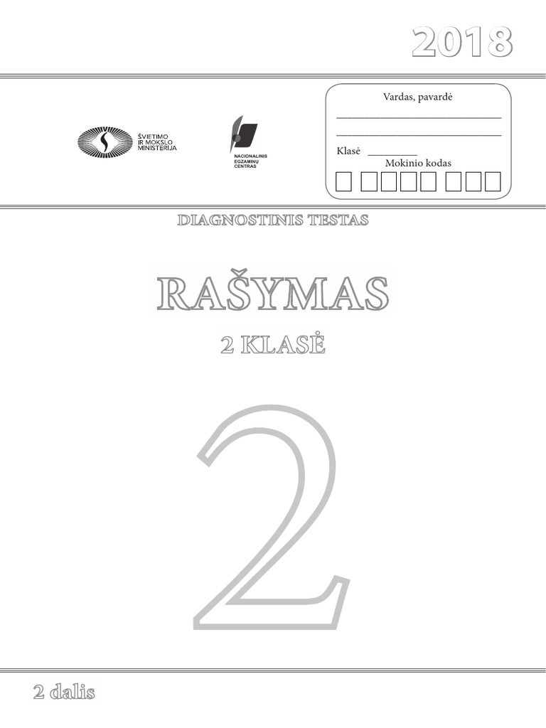 7605 Rasymas ST2018 2kl 2 | PDF