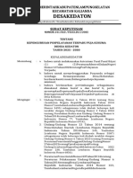 Contoh SK Pengangkatan Dan Penetapan Pengurus PKK Desa | PDF
