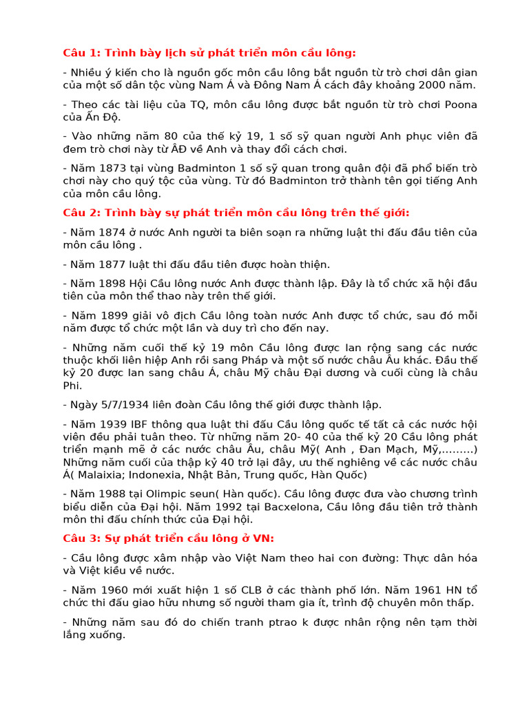 Lý thuyết GDTC 3 | PDF