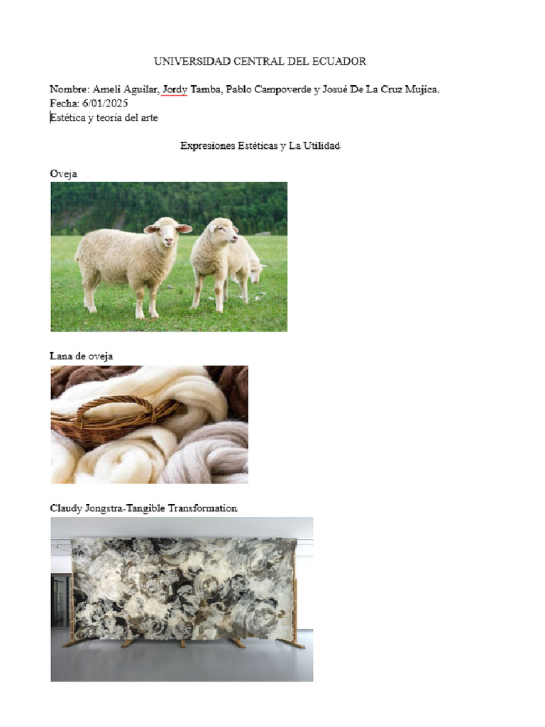 Expresiones Estéticas y Su Utilidad-Deber Grupal | PDF