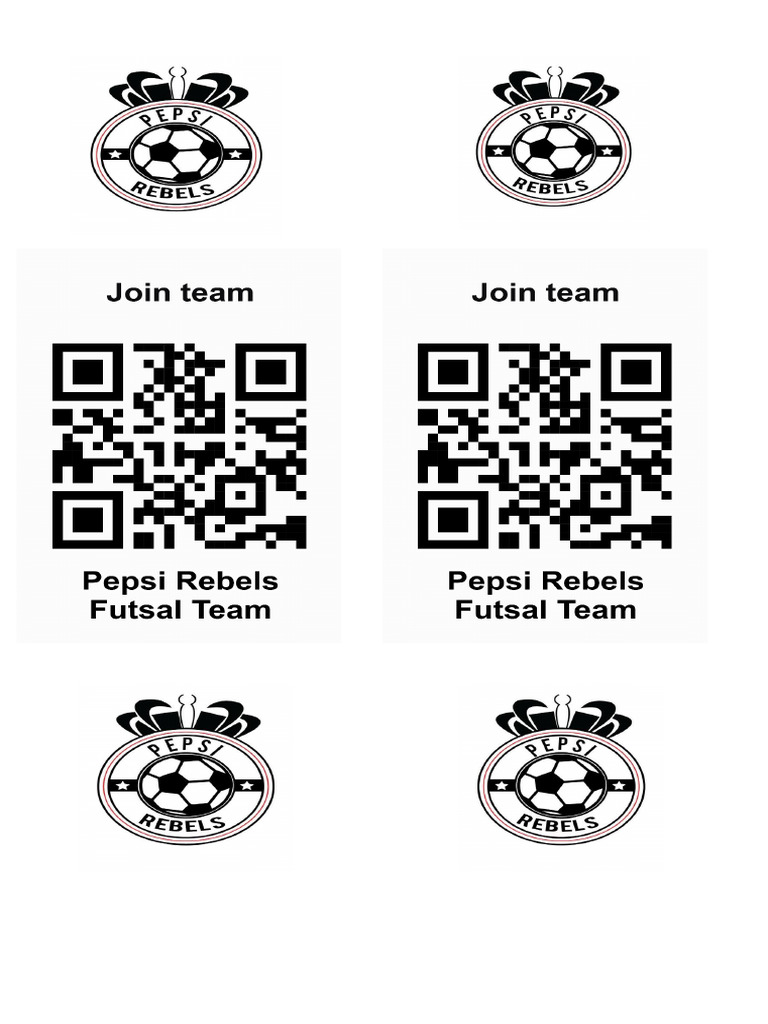 Pepsi Rebels Futsal Team Facebook QR | PDF