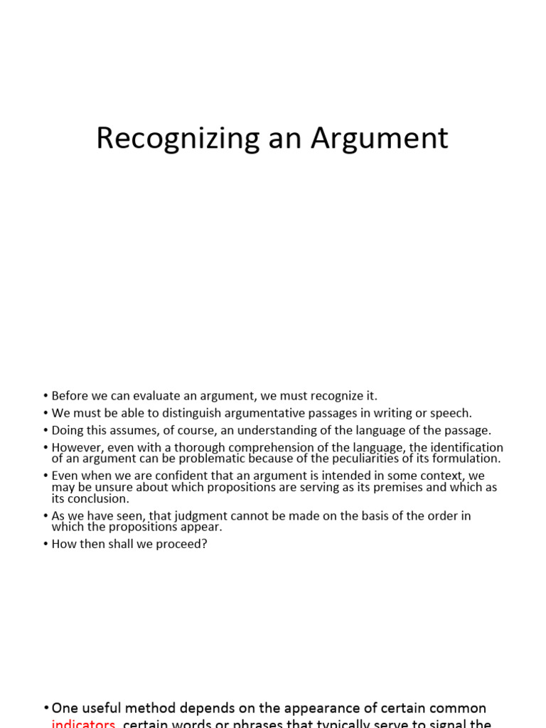 Presentation 2 | PDF | Argument | Deductive Reasoning