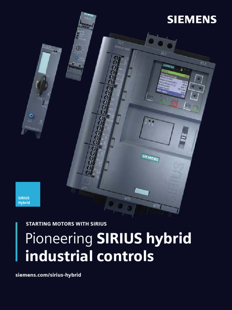 SIRIUS Hybrid Motor Starters Overview | PDF | Relay | Electric Motor