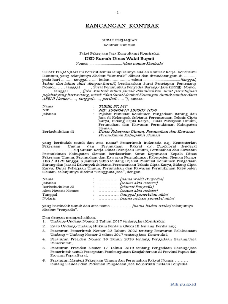 Ranc Kont DED Rumdin Wabub | PDF