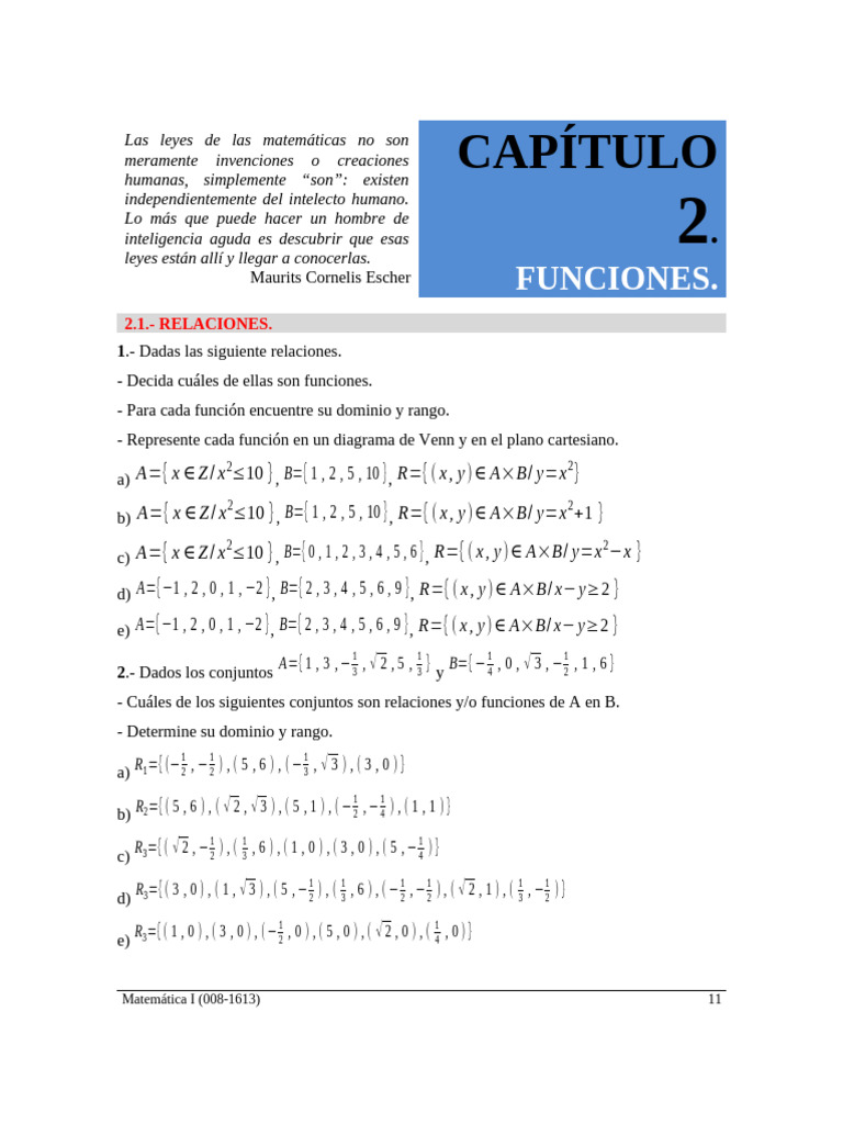 Guia Capítulo 2. Funciones | PDF | Oferta (economía) | Oferta y demanda