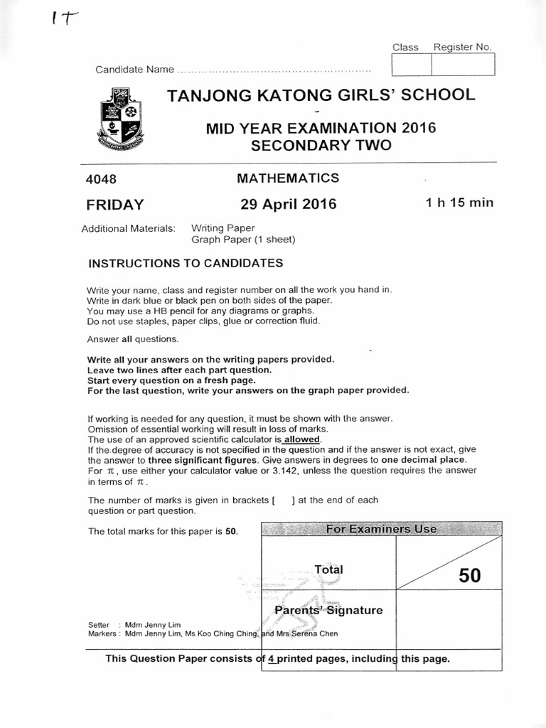 TP01 S2 Maths SA1 | PDF