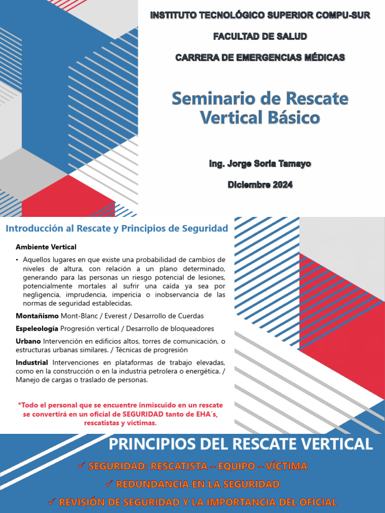 Seminario de Rescate Vertical Básico | PDF