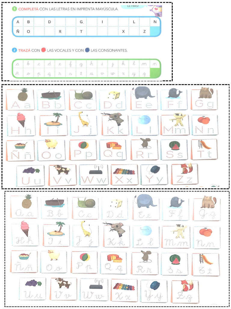 FOTOCOPIAS DE LENGUA 2° - ABECEDARIO - COPLAS | PDF