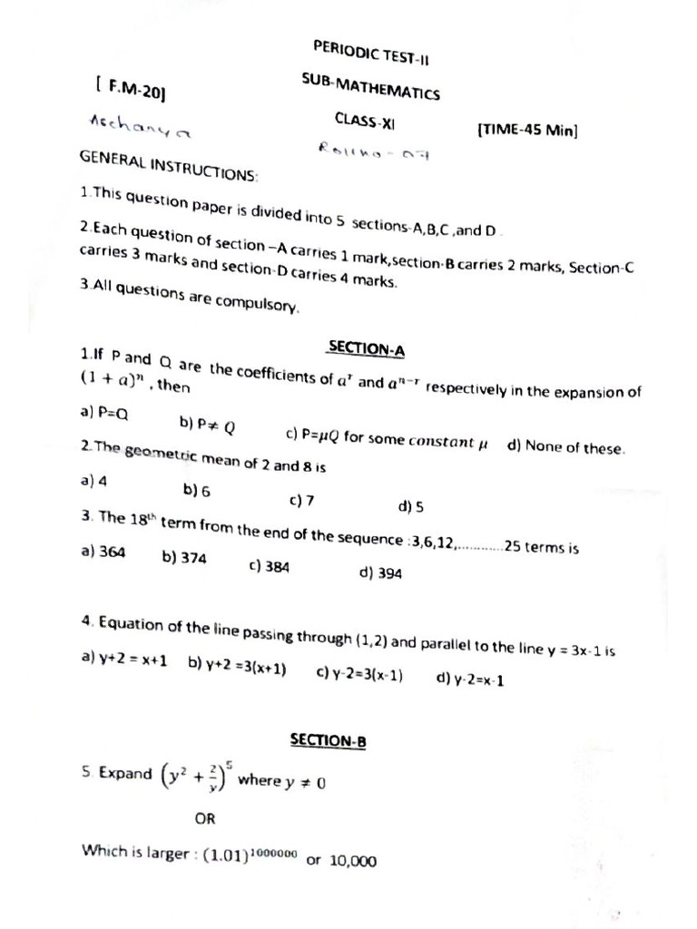 Mathematics question paper 935789 | PDF