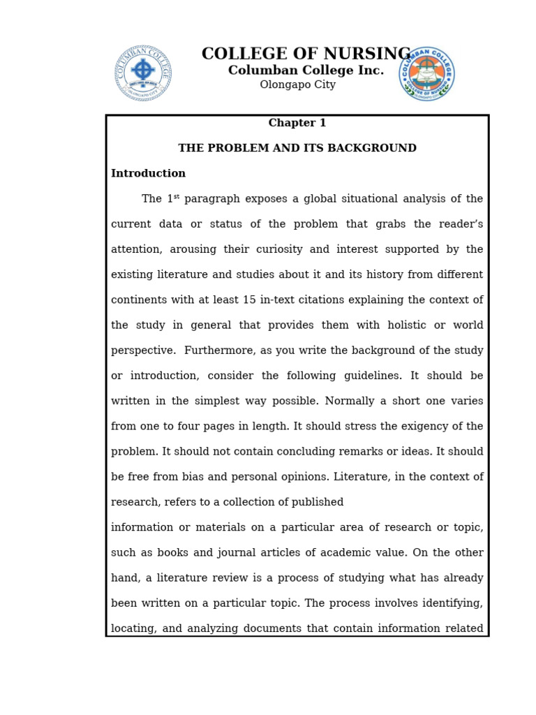 Nursing Thesis Template 2 | PDF | Survey Methodology | Hypothesis