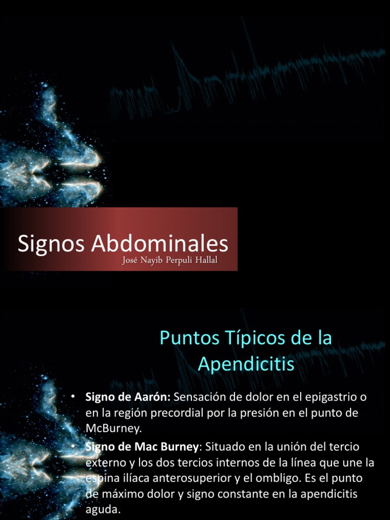 Signos Abdominales | PDF | Abdomen | Órgano (anatomía)