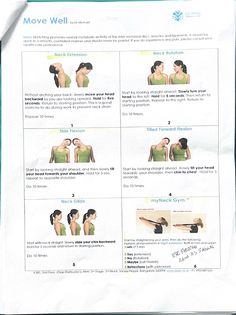 Posture exercises | PDF