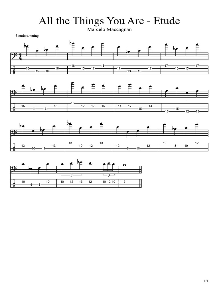 All the Things You Are - Melody PDF | PDF