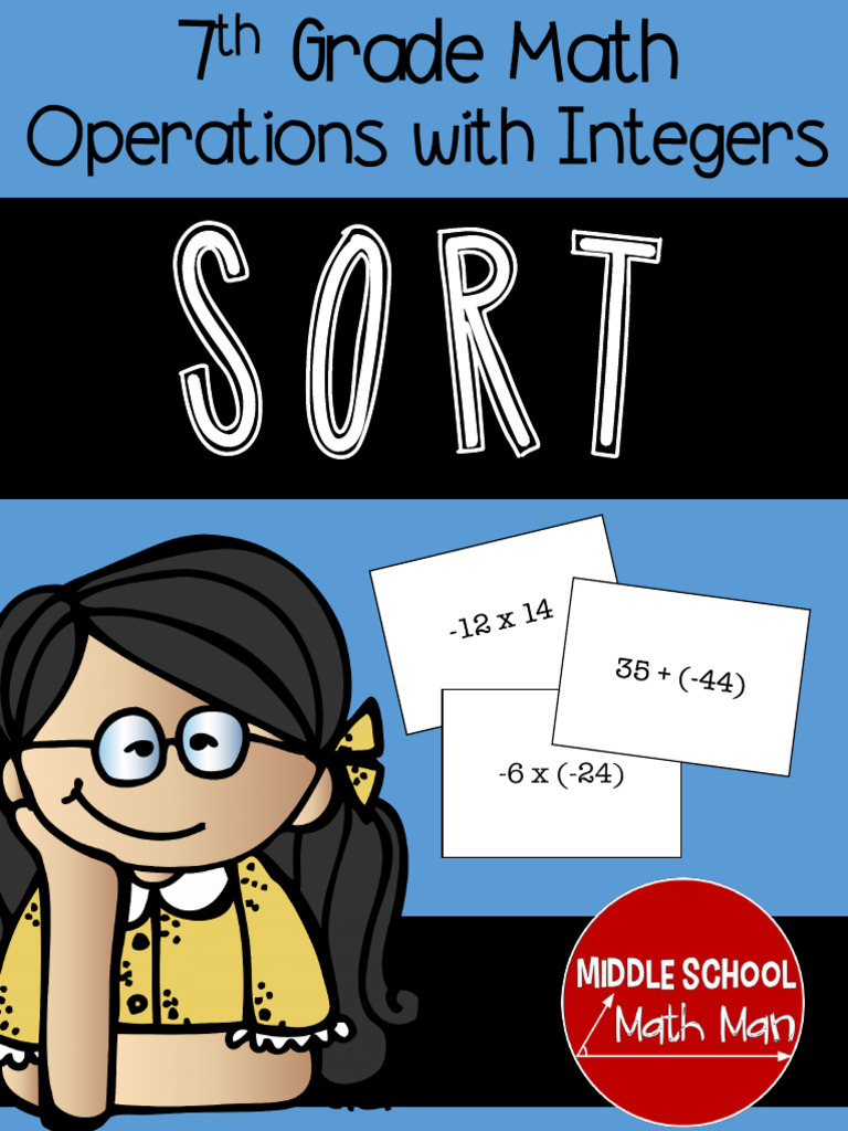 2 - Operations With Integers 7th Grade Math Sort | PDF | Linguistic ...