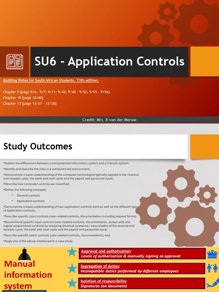 SU 6 - IT Application Controls | PDF | Receipt | Computing