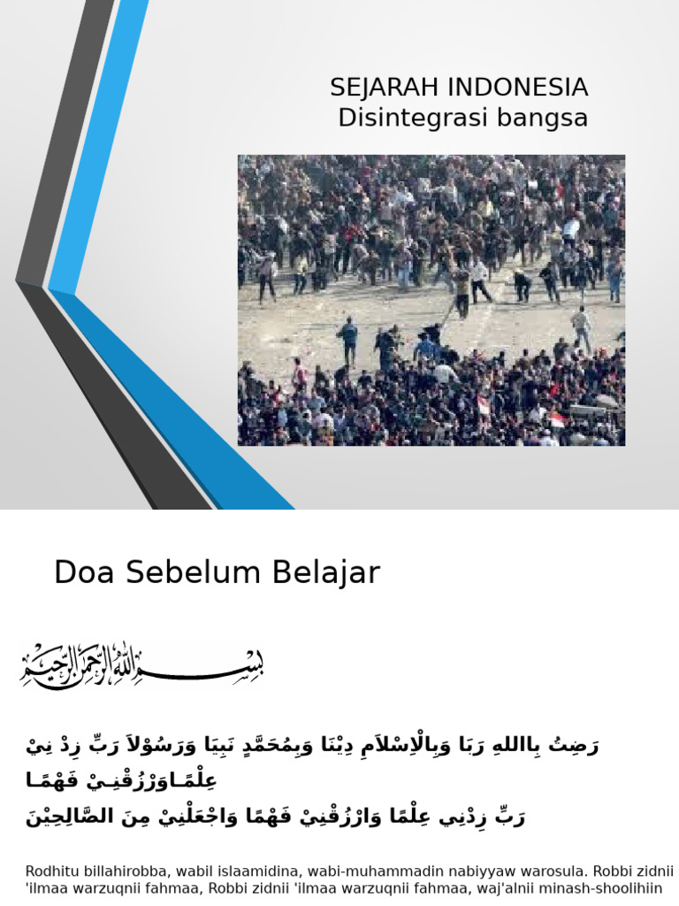 SEJARAH - Indonesia Disintegrasi XII | PDF