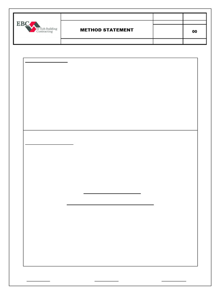 Method of Statement For Concrete Repair | PDF | Concrete | Personal Protective Equipment