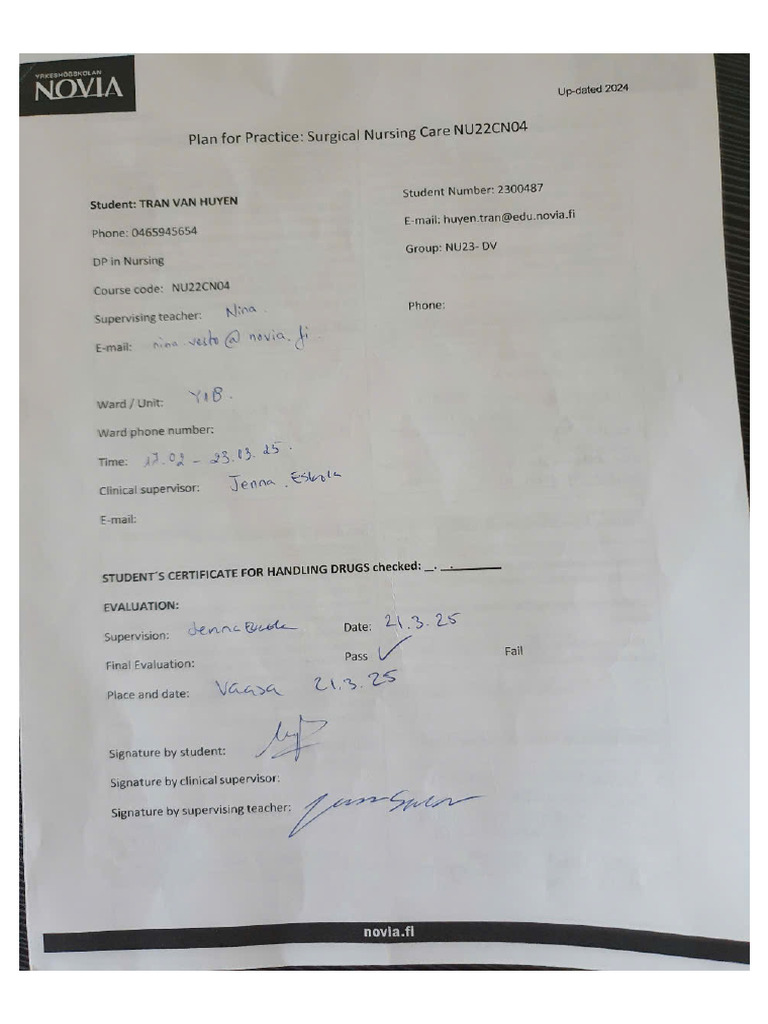 Clinical Plan | PDF