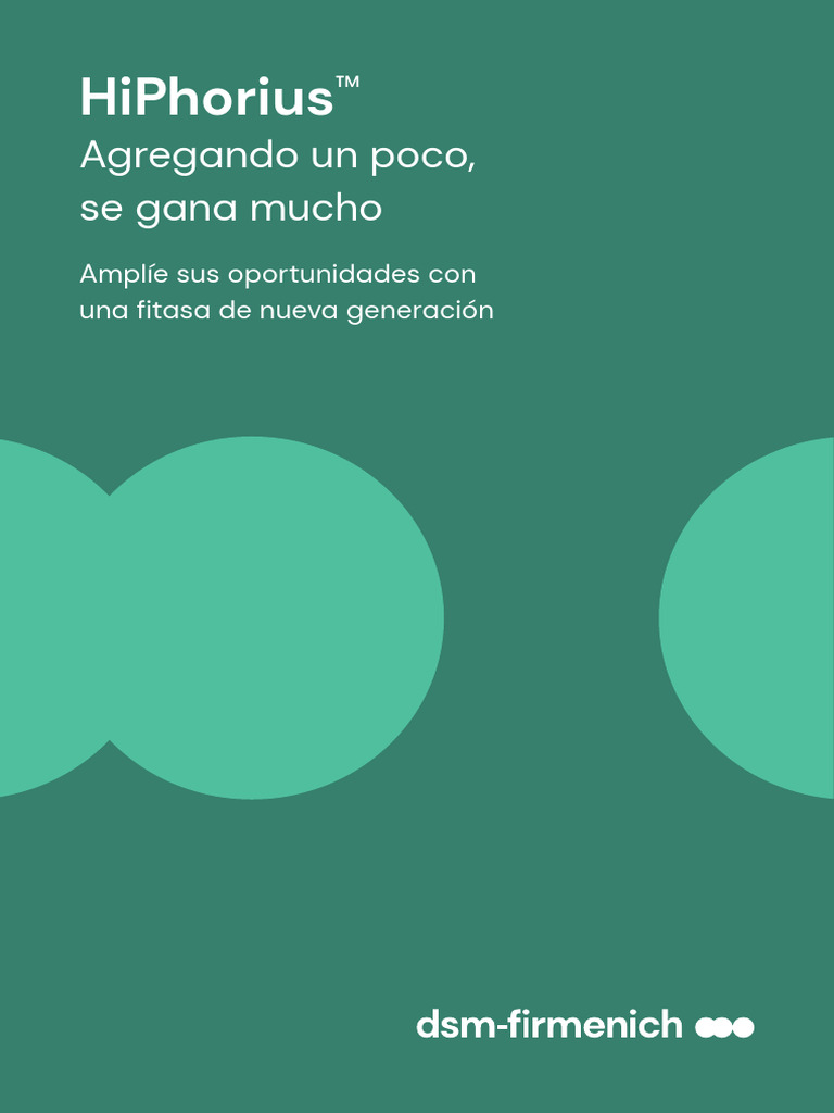 HiPhorius™: Fitasa de Nueva Generación | PDF | Alimentos | Dióxido de ...