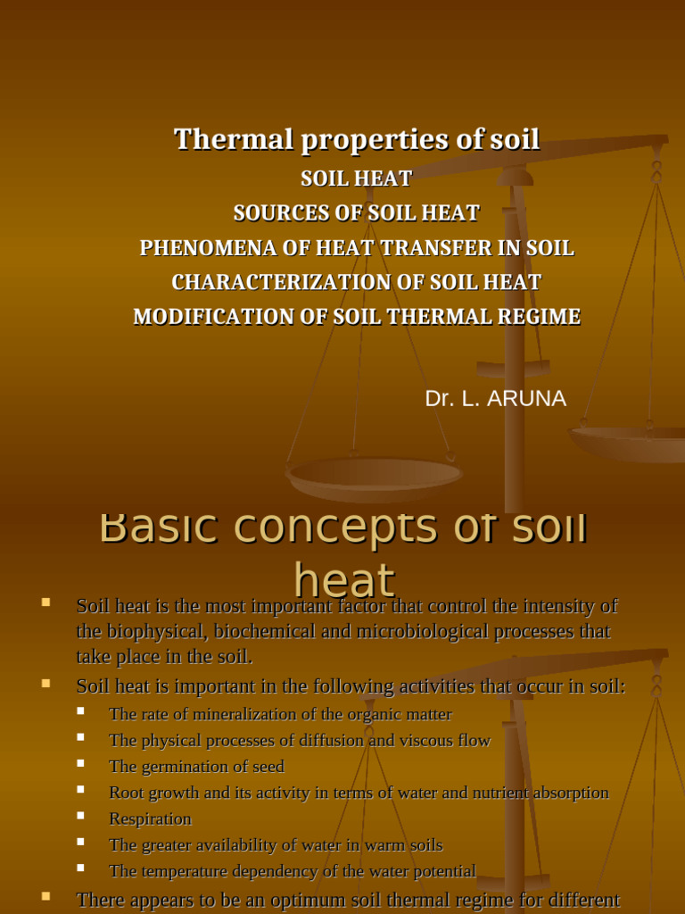 Thermal Properties of Soil | PDF | Soil | Heat Transfer