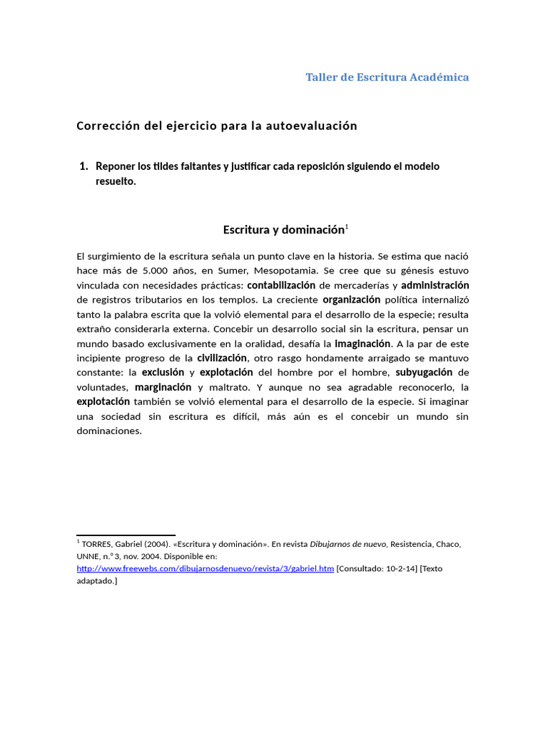 Corrección de La Ejercitación Ortografía | PDF | Lingüística | Escritura