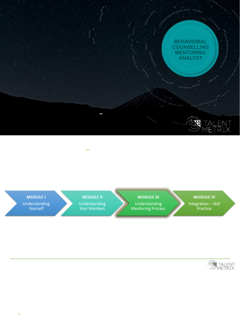BCMA - Module 3 Presentation | PDF | Mentorship | Empathy