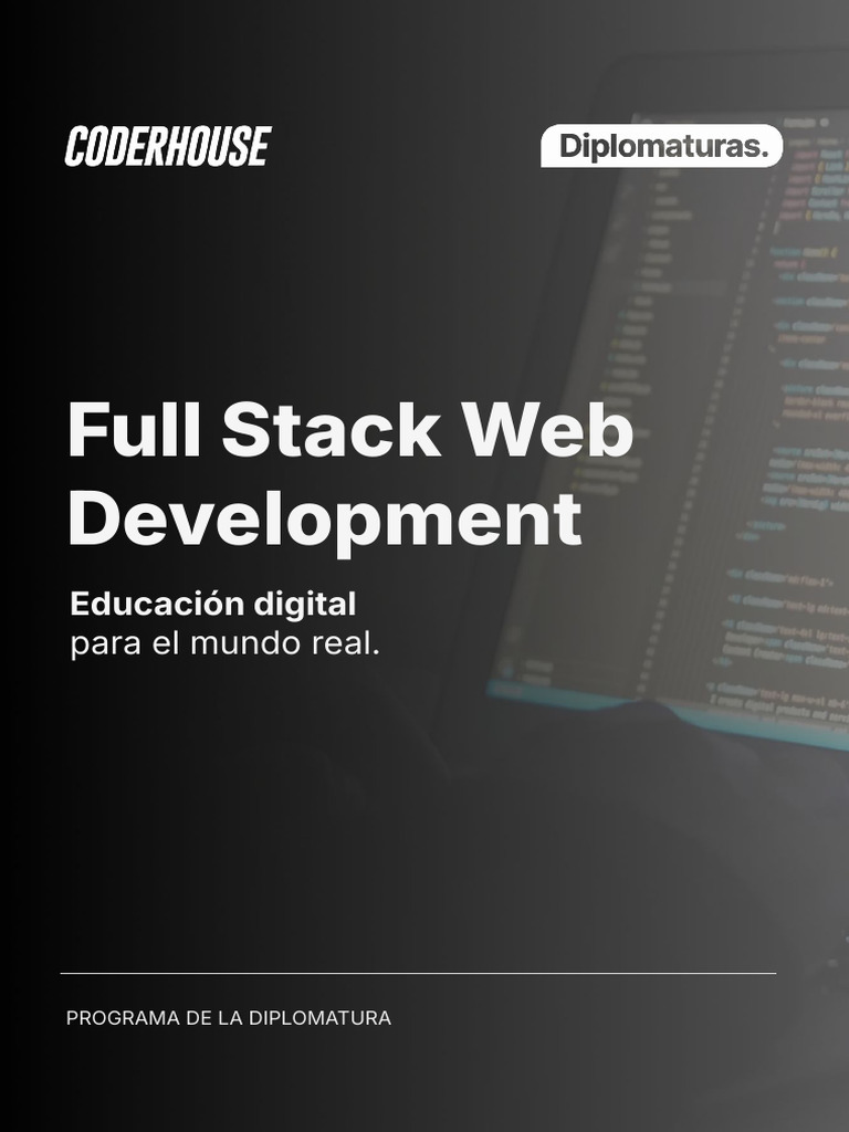 Diplomatura en Full Stack Web Development | PDF | Programa de computadora | Programación