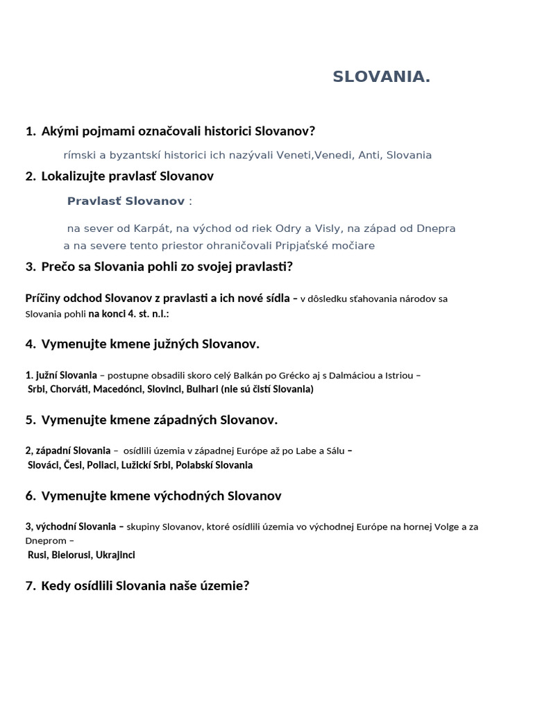 Slovania | PDF