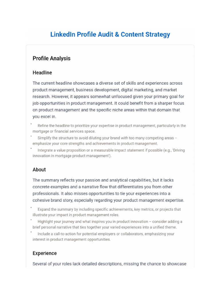 Linkedin Strategy | PDF
