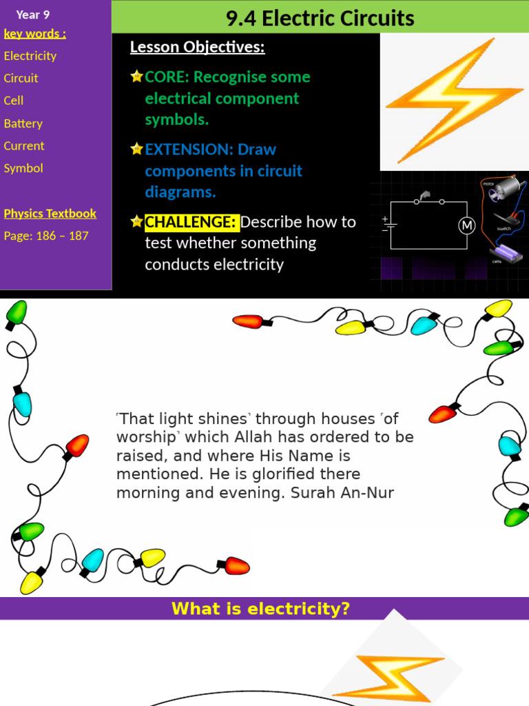 T1Y9W10L3 Electrical Circuits. | PDF | Electrical Network | Electricity