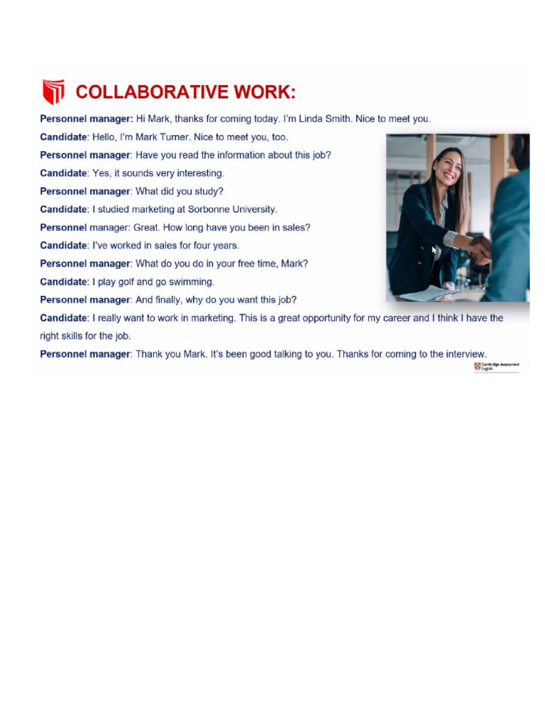 English VI Homework - Team | PDF