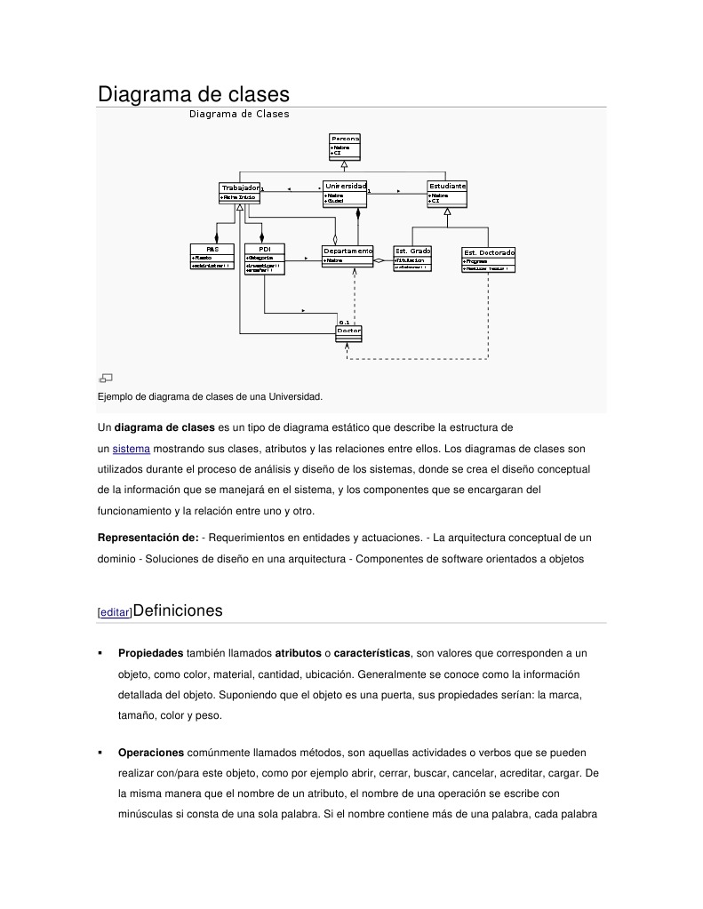 Diagrama de Clases | PDF | Java (lenguaje de programación) | Objeto (informática)