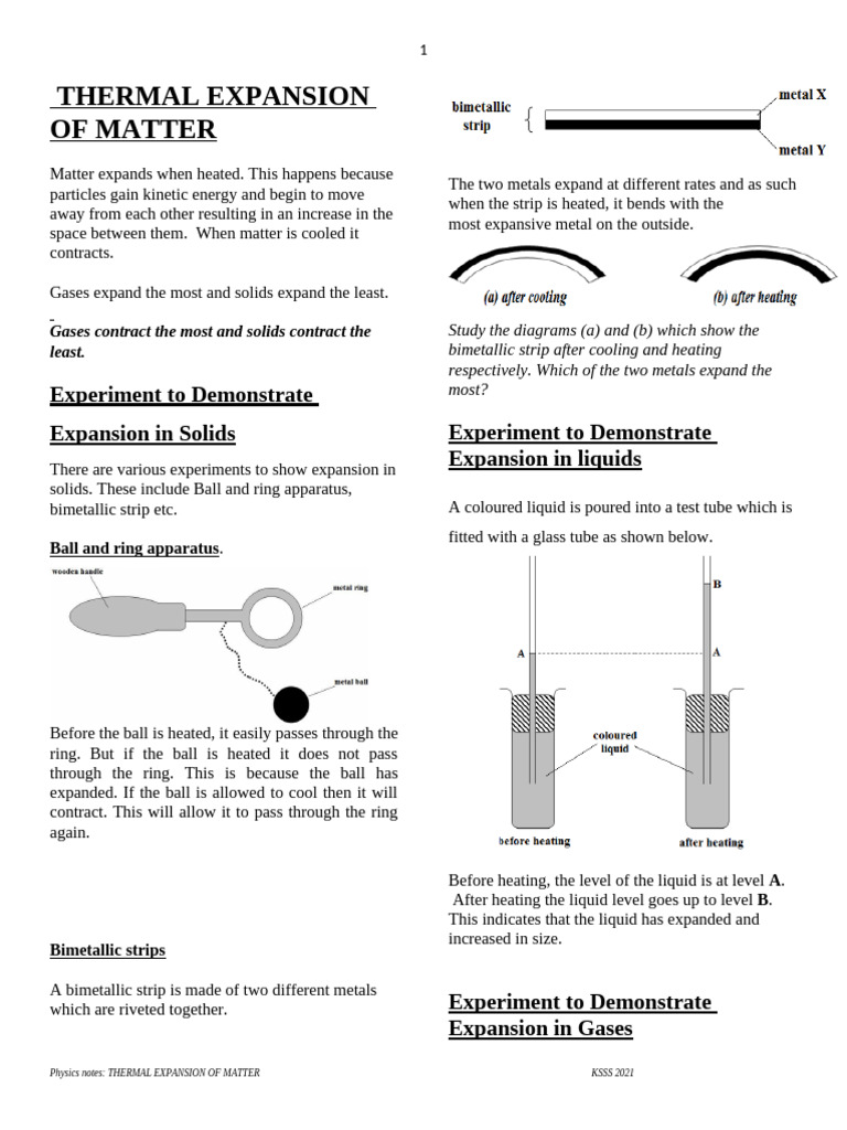 Bimetallic Coil Function in Thermostats | PDF | Thermal Expansion ...