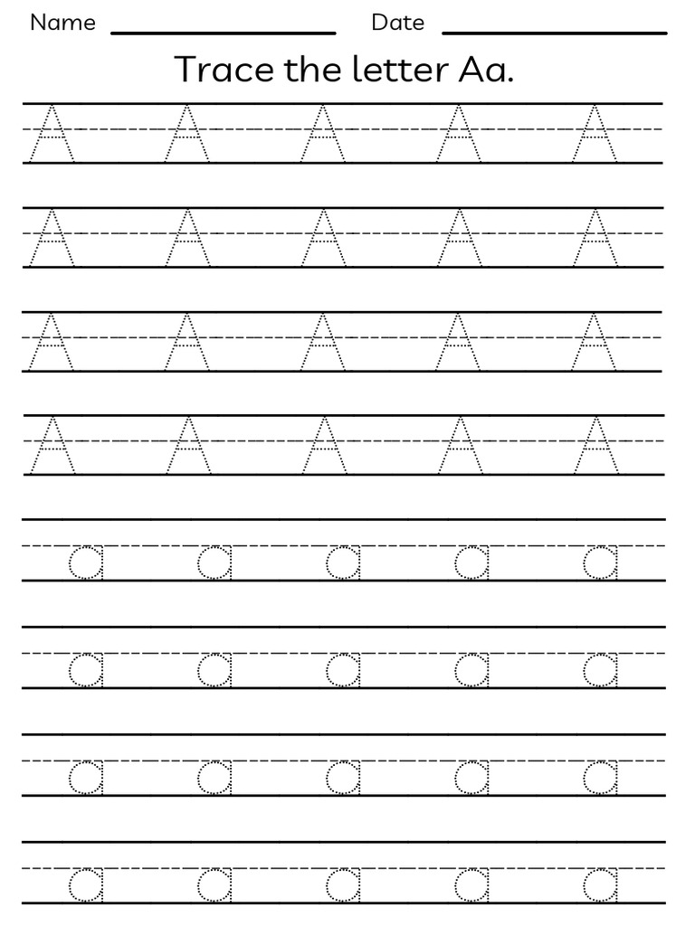 0print trace 字母练习 | PDF