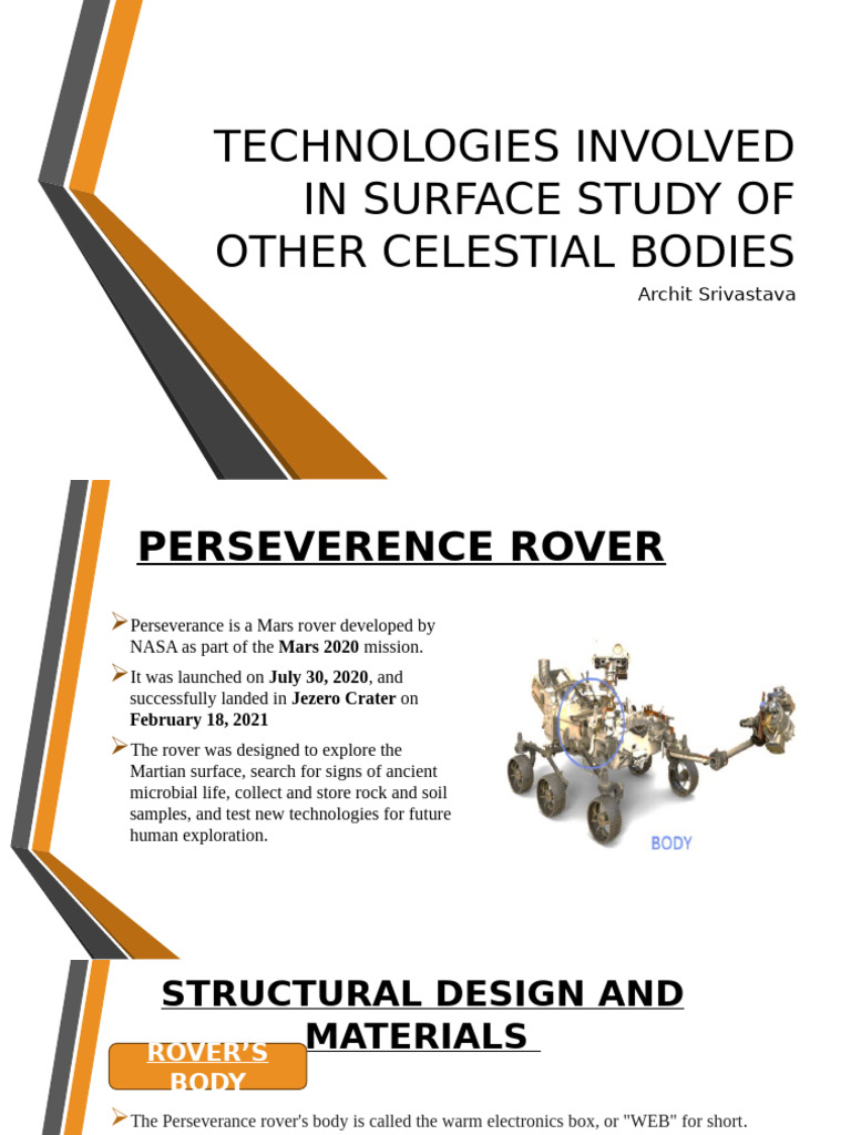 Technologies Involved in Surface Study of Other Celestial 2 | PDF | Voyager Program | Mars