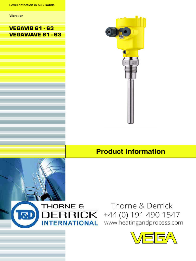 VEGAVIB 61: Bulk Solid Level Detection | PDF | Relay | Power Supply