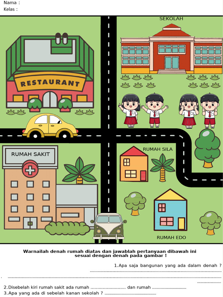 LKPD Denah Rumah Kelas 4 SD | PDF