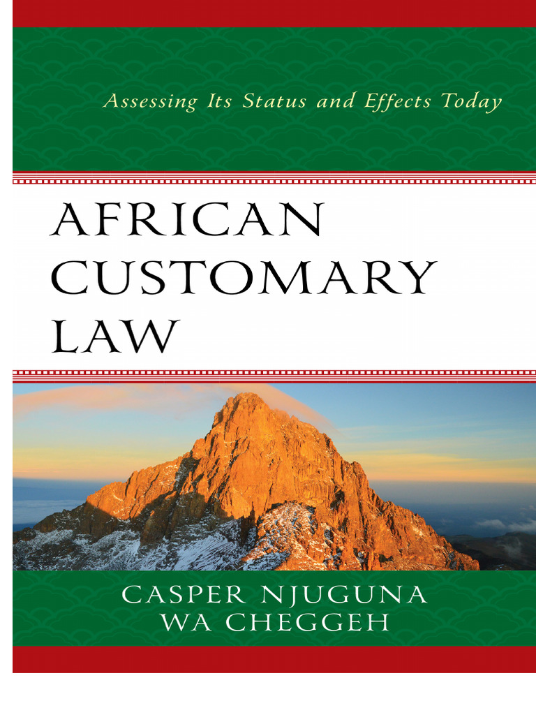 African Customary Law Assessing Its Status and Eff... | PDF | Female ...