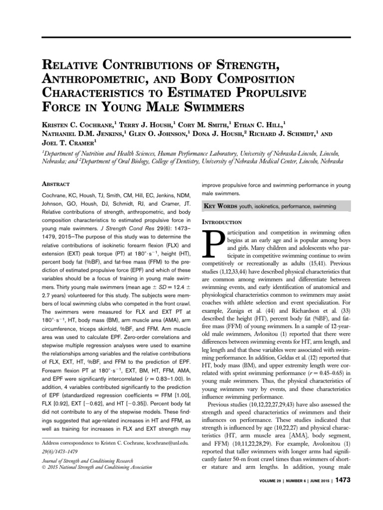 Relative Contributions of Strength,.2 | PDF | Regression Analysis | Arm