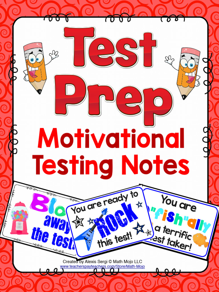 TestPrepMotivationalTestingNotesFREEBIE 1 | PDF | Copyright